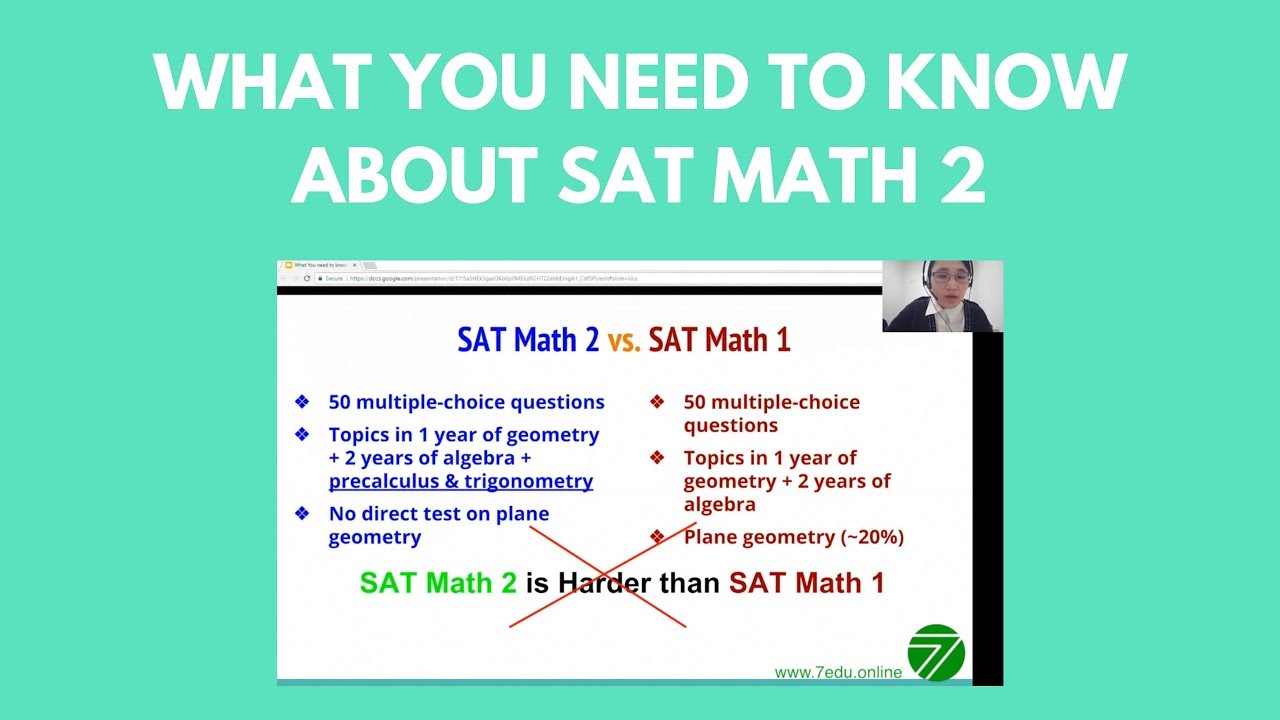 What You Need to Know About SAT Math 2 - YouTube