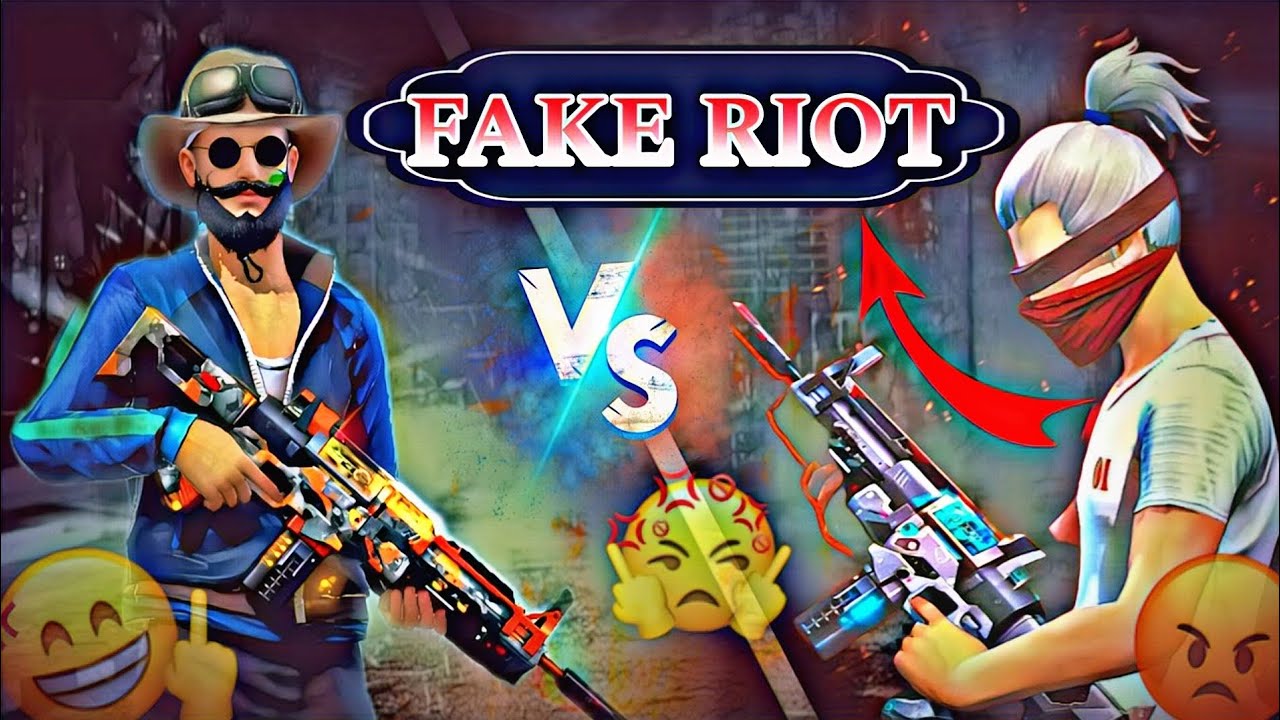FAKE RIOT 🤡 1 VS 1 Custom Challenge 😂 WAIT FOR END 😎 #raistar #riotff # ...