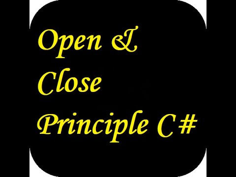 Open & Close Principle C# - YouTube