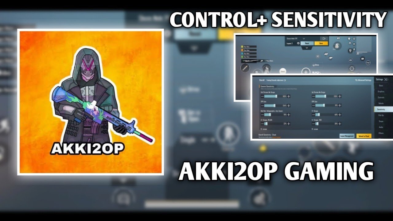 UPDATED 2.1 AKKI2OP CONTROL CODE AND SENSITIVITY CODE BGMI 2 FINGER ...