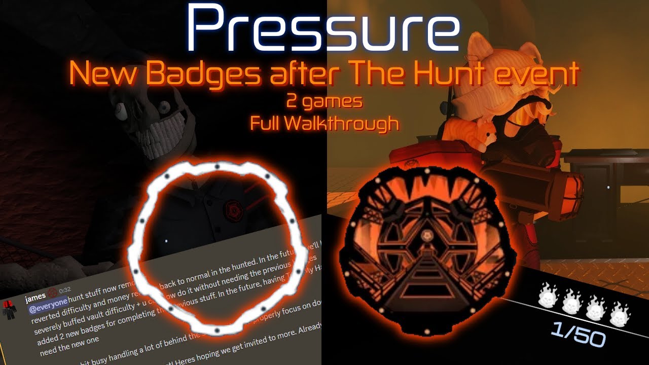 Pressure NEW BADGES AND GAMES ADJUSTMENTS | Full Walkthrough - YouTube