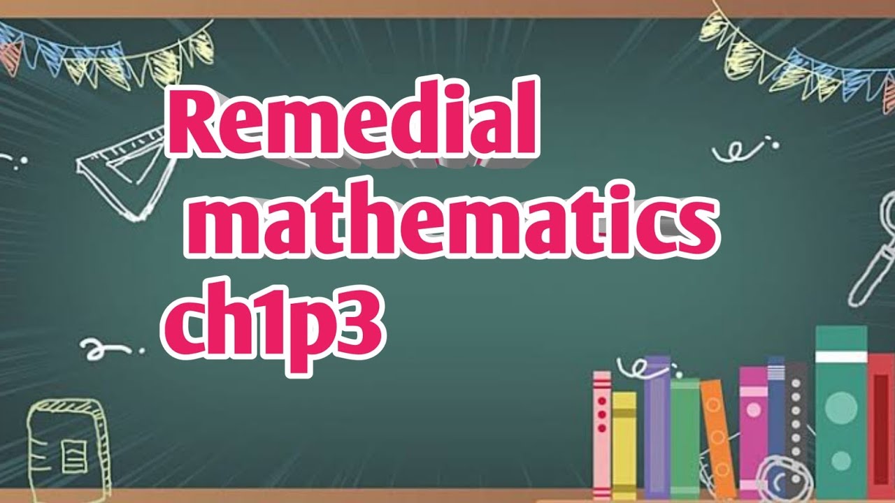 Remedial mathematics chapter one|system of linear equations - YouTube