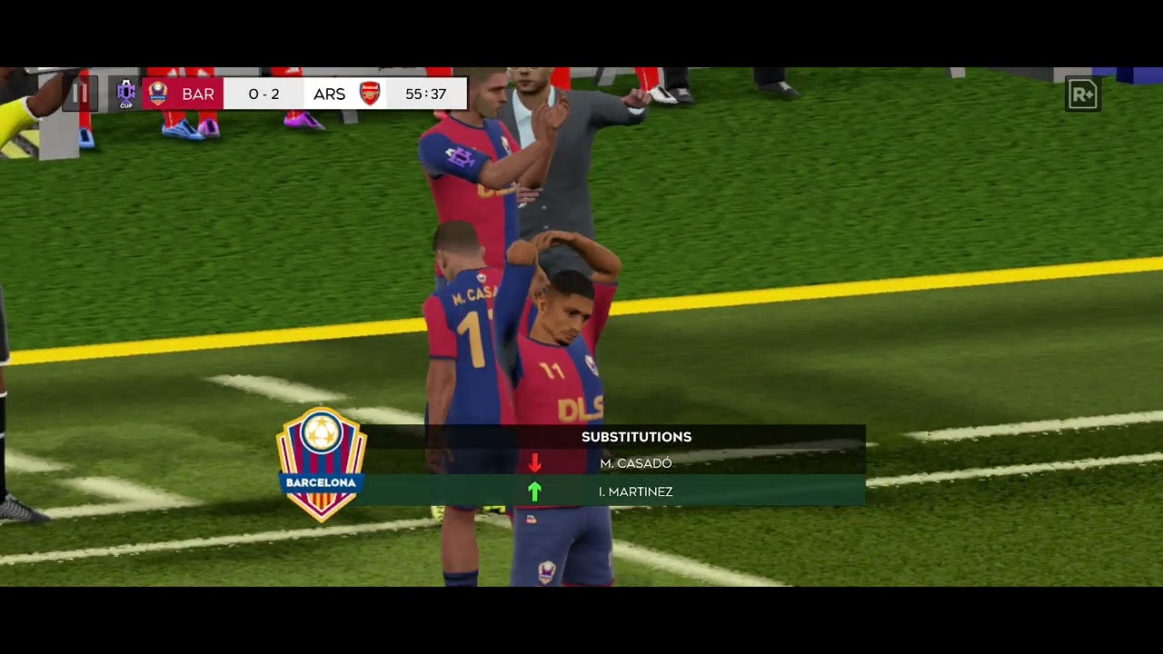 #dls25 #arsenal #barca when I vs Barcelona in dls 25 pliz like and ...