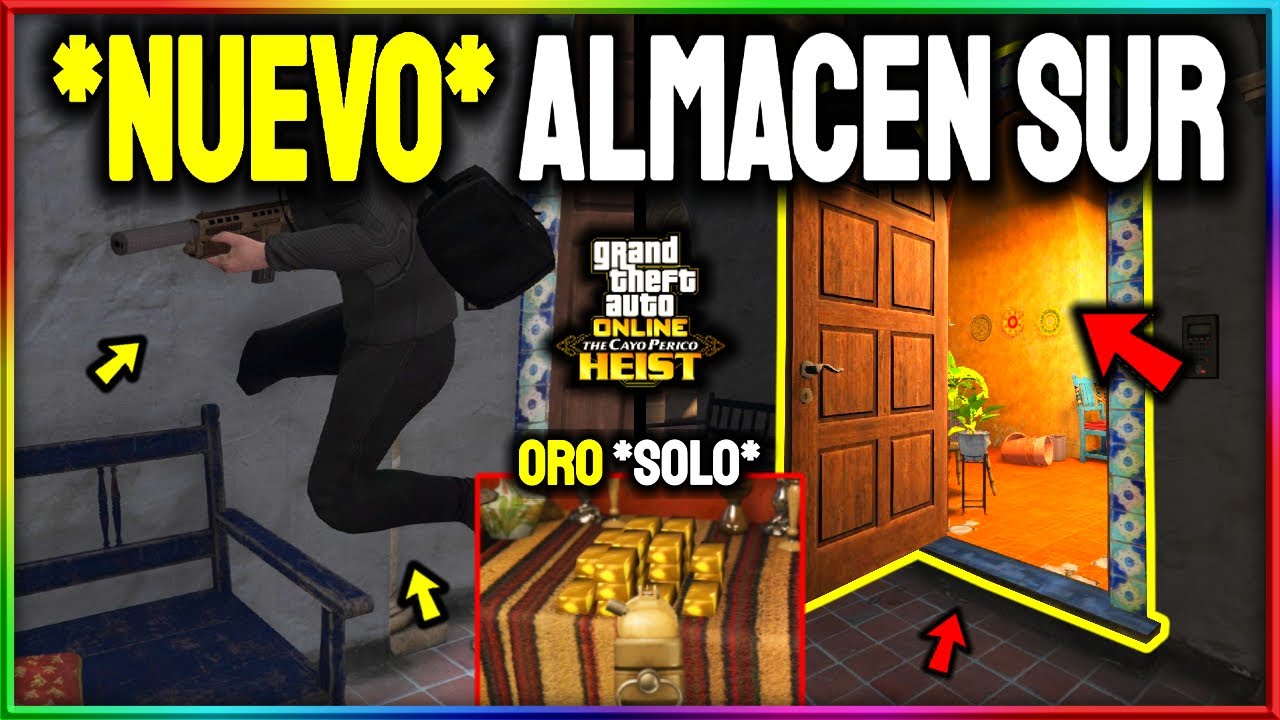 *NUEVO* GLITCH [ALMACÉN SUR] ¡ROBAR ORO SOLO en CAYO PERICO! | GTA ...