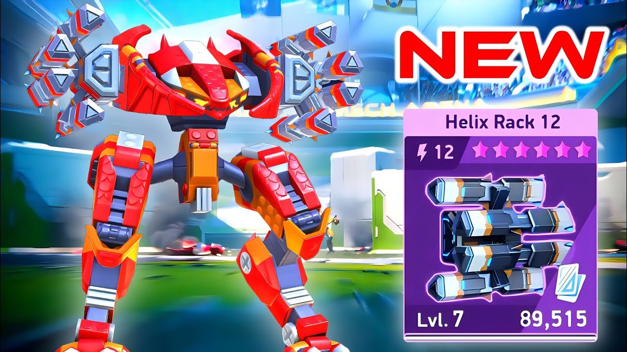 New Weapon - Helix Rack 12 with Stalker - Mech Arena - YouTube