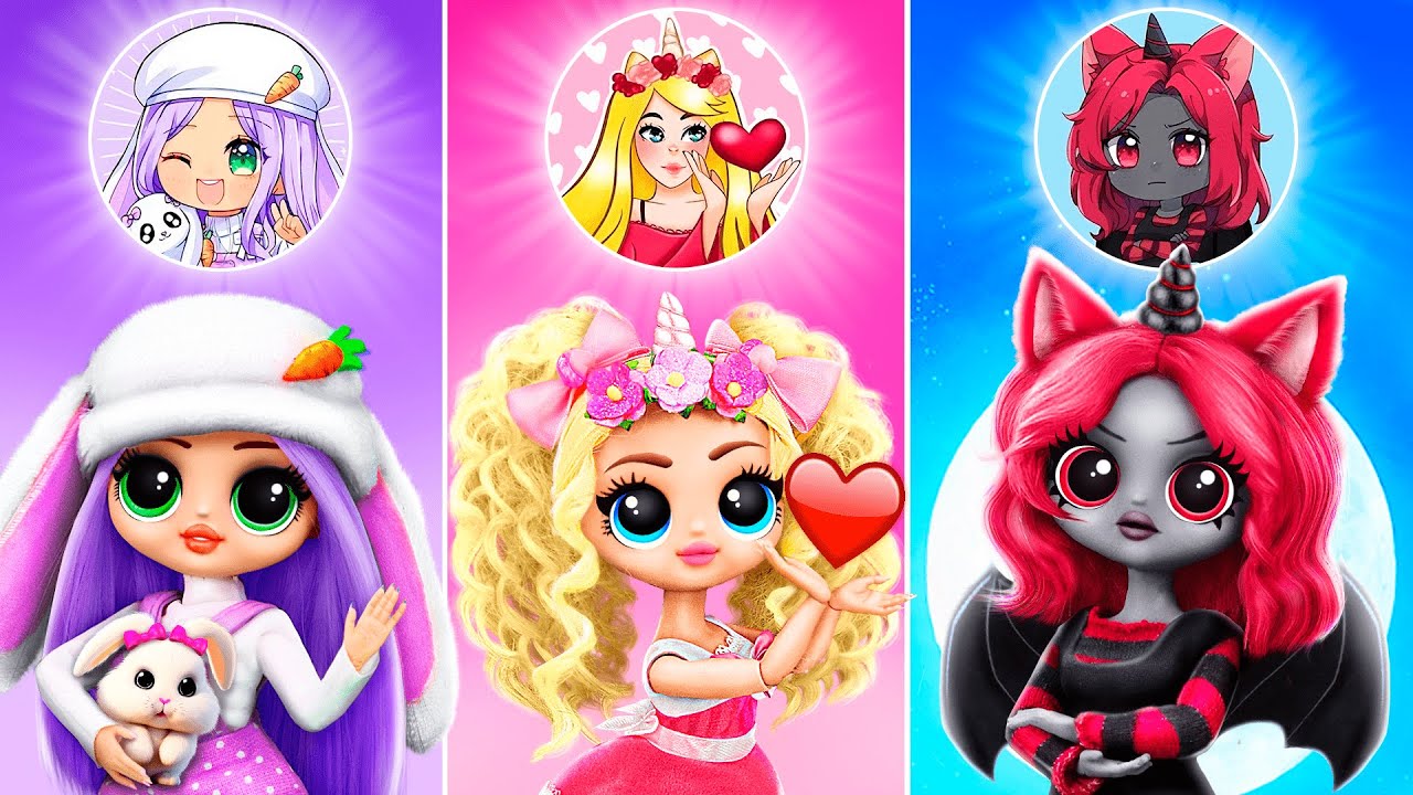 무디, 산나, 큐티가 라리루 세계에! 31가지 엘오엘 오엠지 만들기 - YouTube