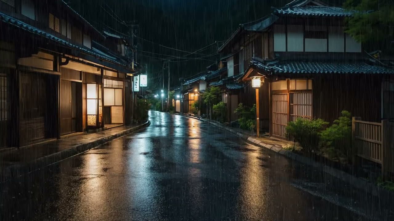 Insomnia Relief & Deep Sleep Aid with Japan Rain ASMR & Thunder - YouTube