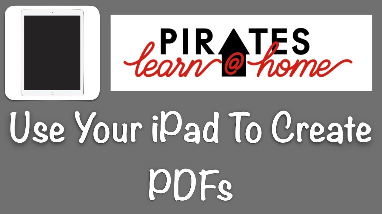 How To Use Your iPad To Create A PDF - YouTube