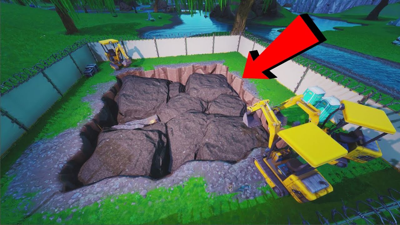 *NEW* FORTNITE Dig Site is now at LOOT LAKE! (FORTNITE BATTLE ROYALE ...