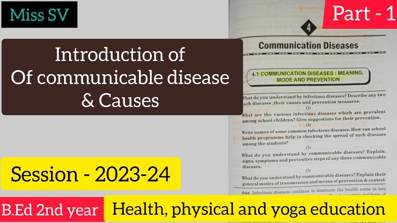 part -1 communicable diseases & causes #bedsecondyear # ...