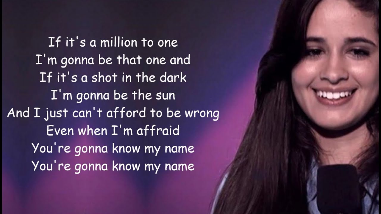 Camila Cabello - Million To One (DEMO Lyrics) - YouTube