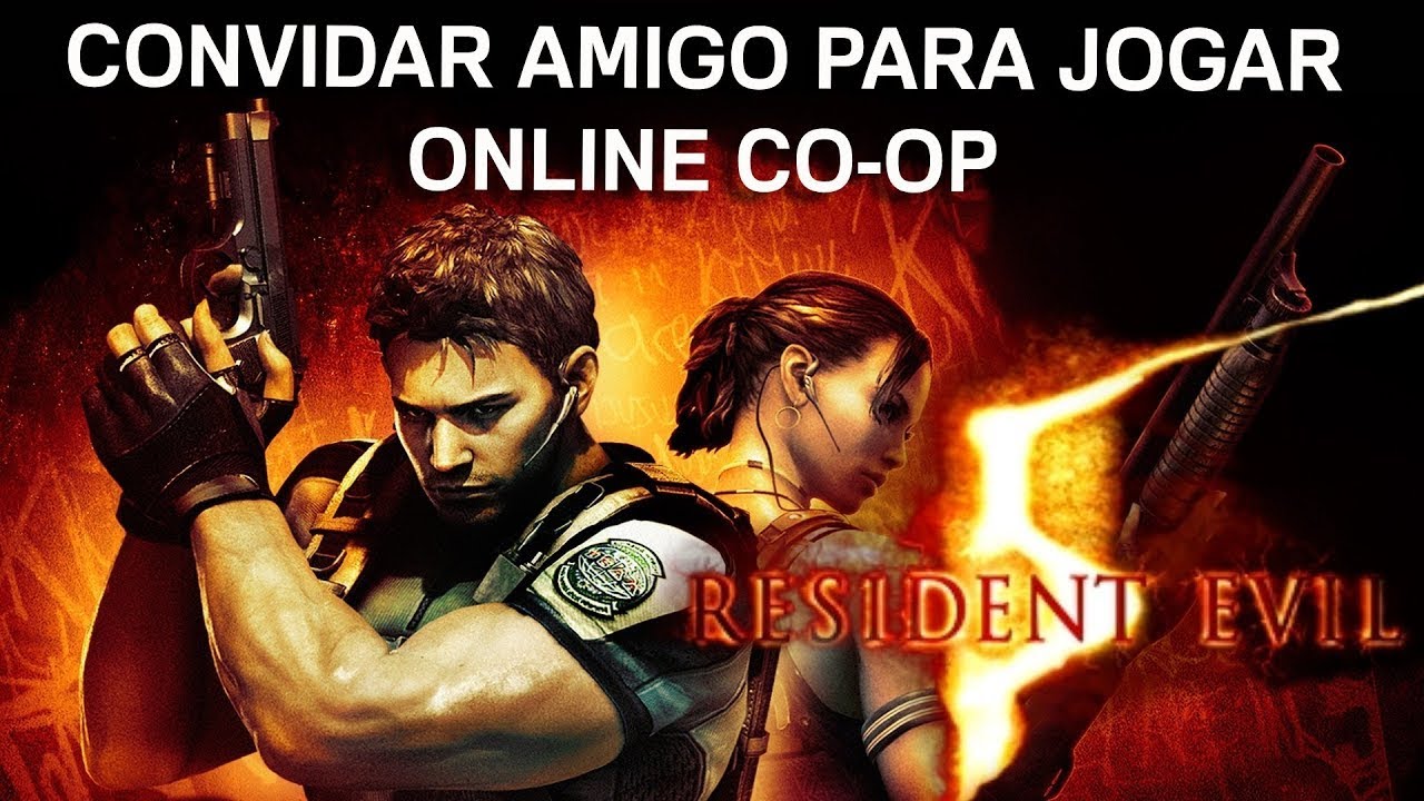 CONVIDAR AMIGO- COMO CONVIDAR AMIGOS PRA JOGAR ONLINE CO-OP RESIDENT EVIL 5- TUTORIAL CONVIDAR ...