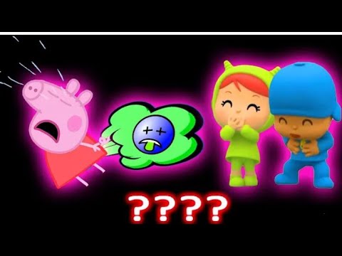 10 Peppa Pig Farting & Pocoyo & Nina Laughing Sound Variations in 45 ...