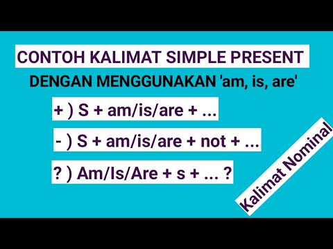 2. CONTOH KALIMAT SIMPLE PRESENT || KALIMAT NOMINAL || PENGGUNAAN BE ...