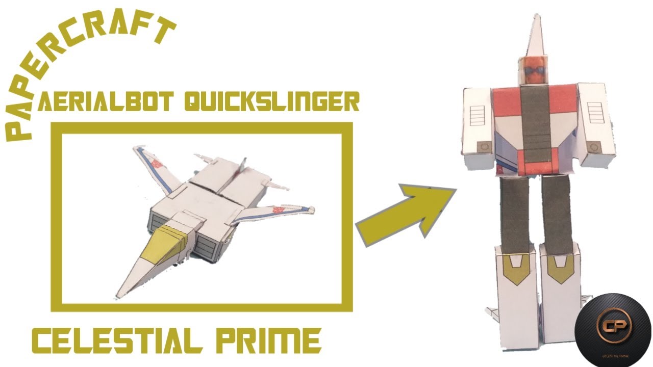 PAPERCRAFT TRANSFORMER QUICKSLINER aka SLING SHOT (G1/COMBINER WARS ...