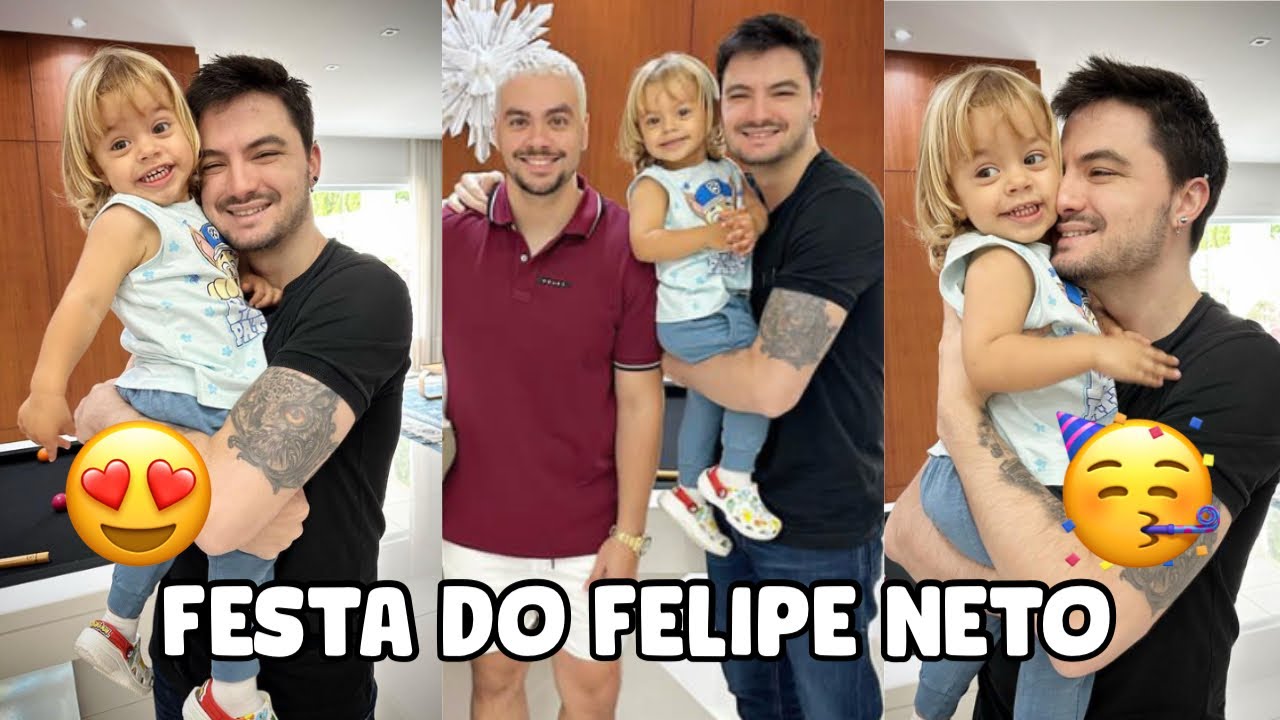 FESTA DO FELIPE NETO COM O LUKE E LUCCAS NETO! - YouTube