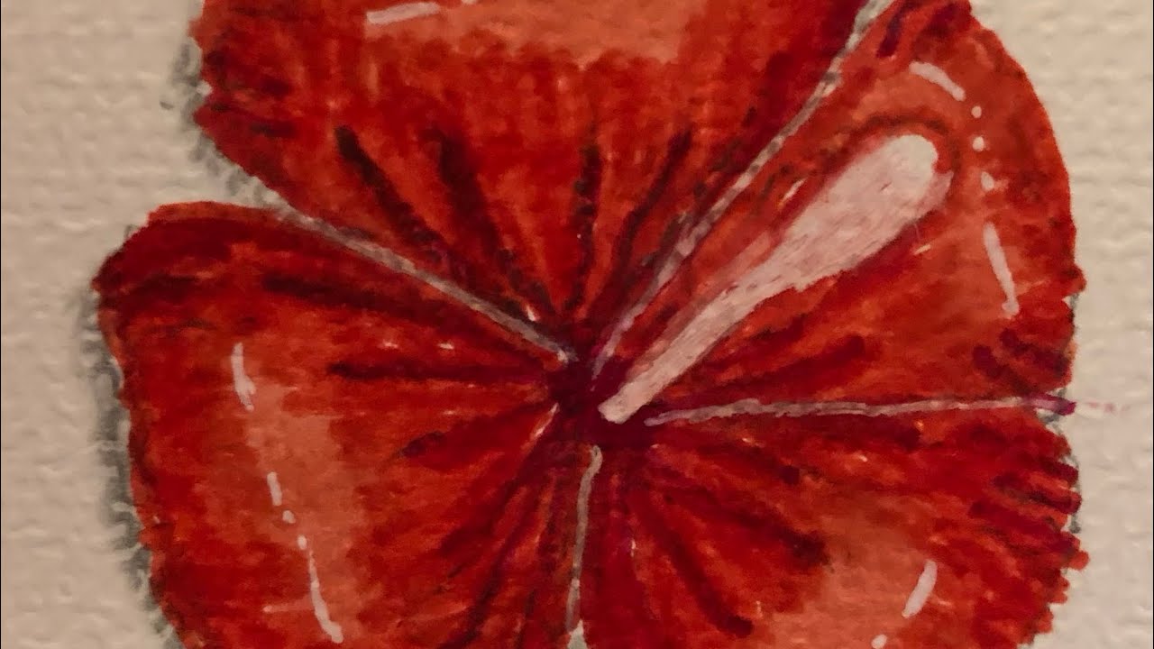 Tutorial: red flower 🌺 markers from: deco tray (no sponsor) #tutorial # ...