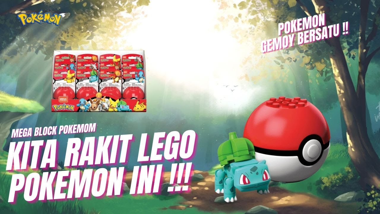 AYO MERAKIT LEGO POKEMON BULBASAUR YANG LUCU INI - YouTube