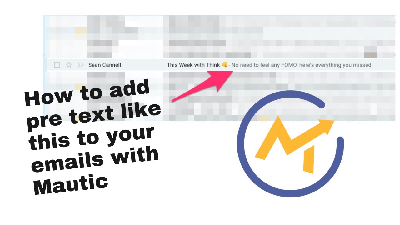 How to add preview text to a Mautic email - YouTube