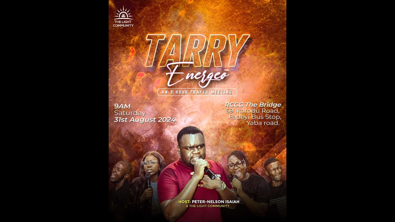 TARRY ENERGEO || An 8-hour prayer meeting - YouTube