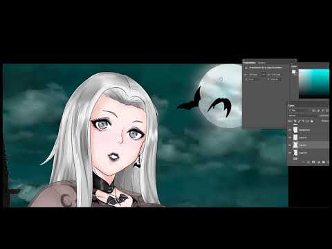 Vampire queen ( Giu hellsing) speed painting