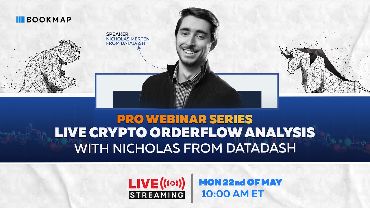 Pro Series : Live Cryptocurrency Analysis with Nicholas from Datadash using Bookmap - YouTube
