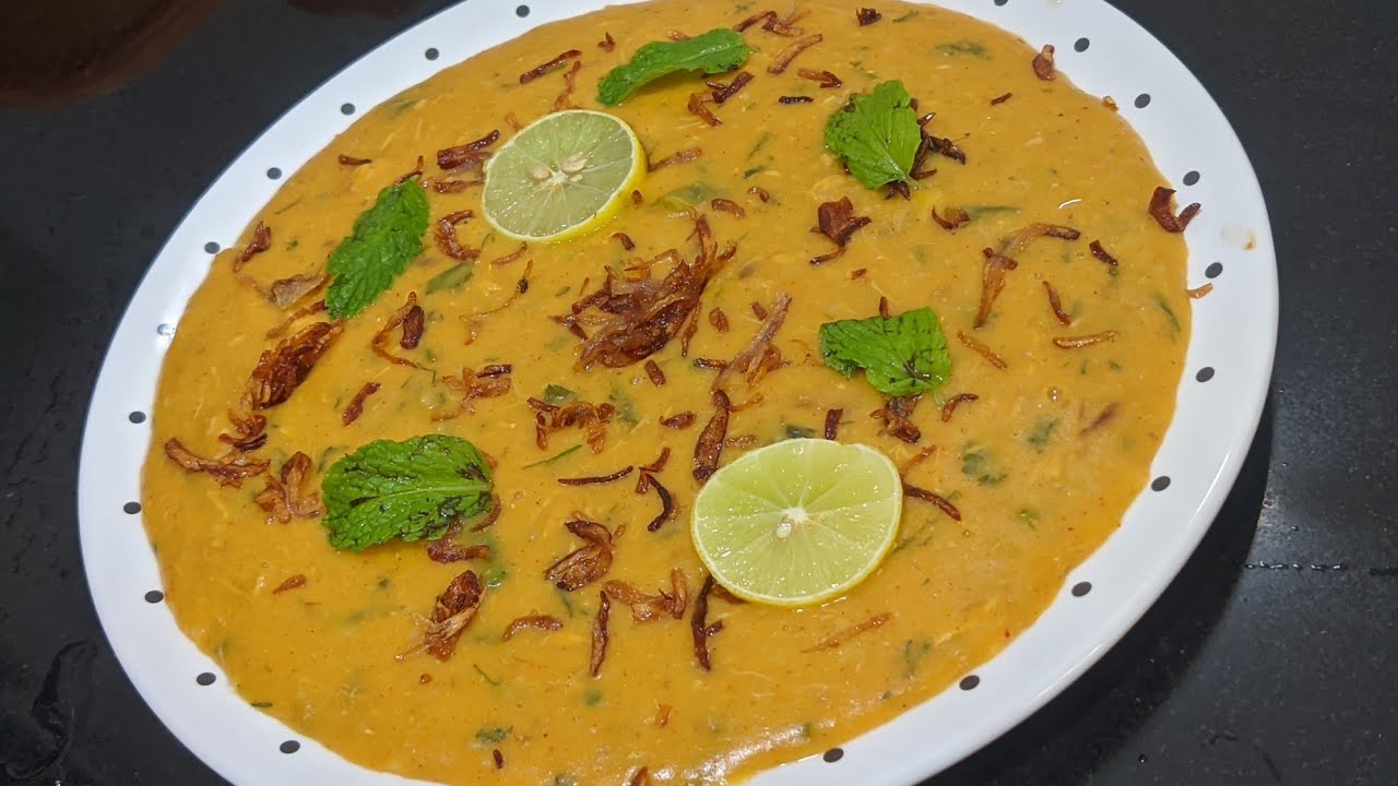 Haleem recipe (chicken haleem recipe)hydrabadi haleem recipe#Arbiya's ...