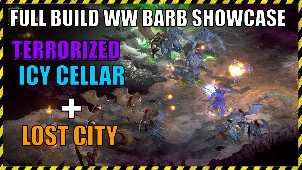 FULL BUILD WW BARB SHOWCASE | TERRORIZED LOST CITY + ICY CELLAR ...