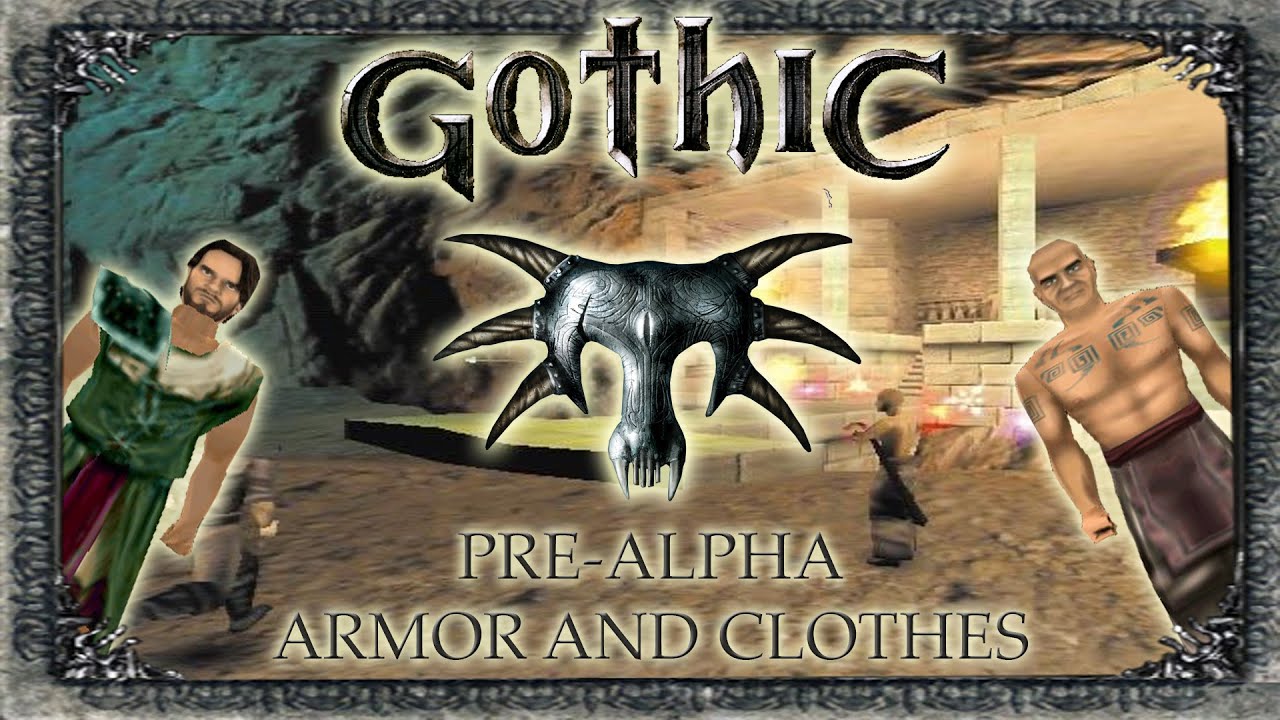 Gothic Pre Alpha 0.56c All armors and clothes / Wszystkie zbroje i ...