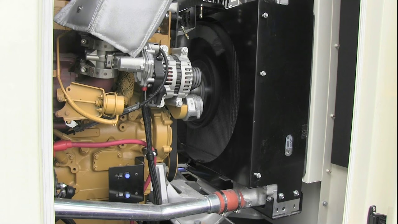 CAT Gen Set Variable Speed Fan Drive Demo - YouTube