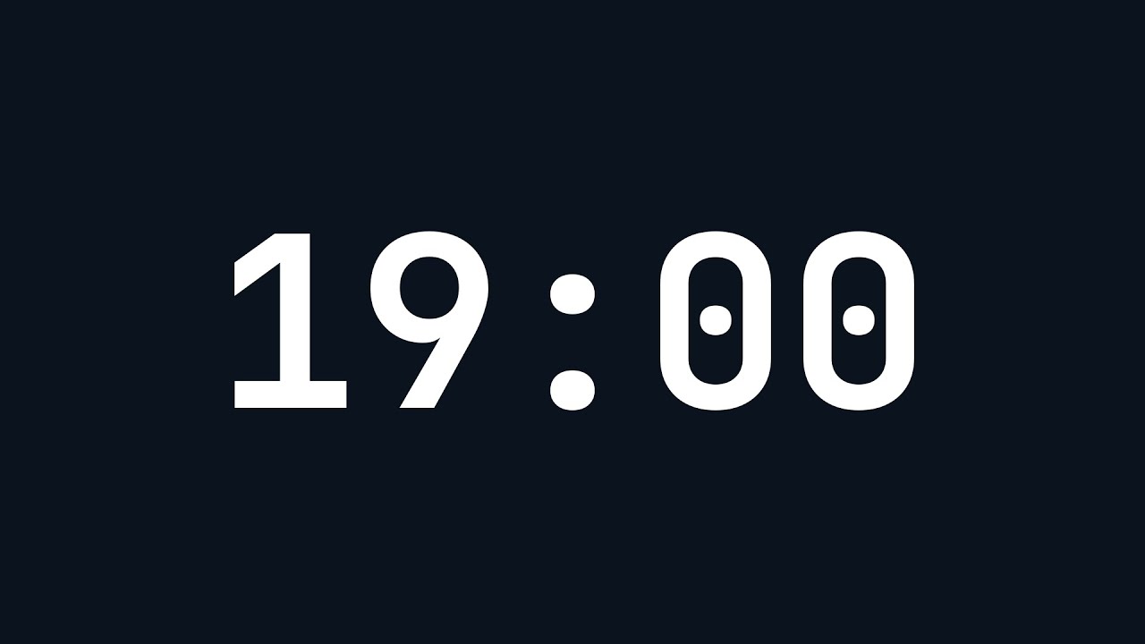 19 Minutes Countdown Timer | Gentle Alarm & Visual Effect | Timer for ...