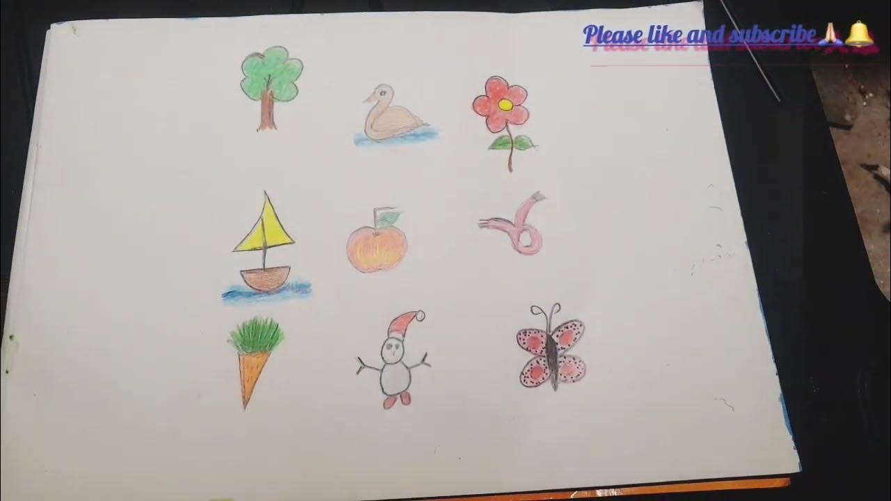 How to draw Pictures using numbers 1 to 10 || Number drawing easy step ...