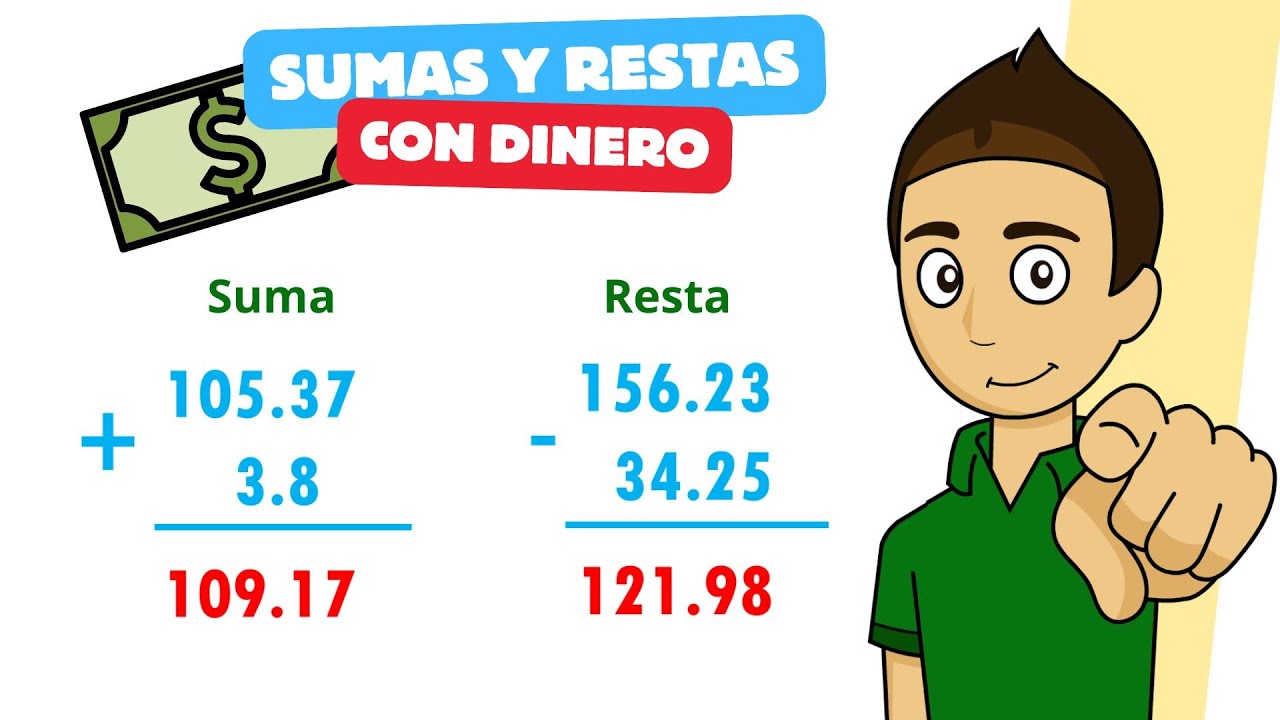 SUMA Y RESTA CON DINERO - Superfacil - Para principiantes - YouTube