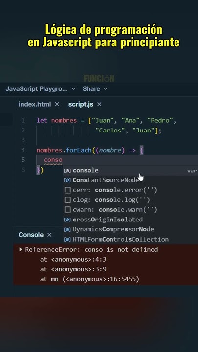 Método Foreach En Javascript Desarrolladorweb Javascript Coding Desarrolloweb