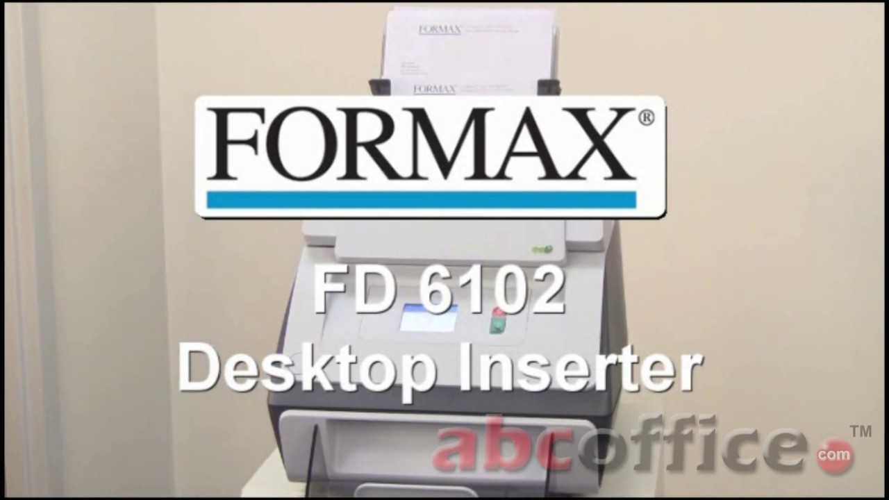 How To Use The Formax FD 6102 Envelope Inserter Machine - YouTube