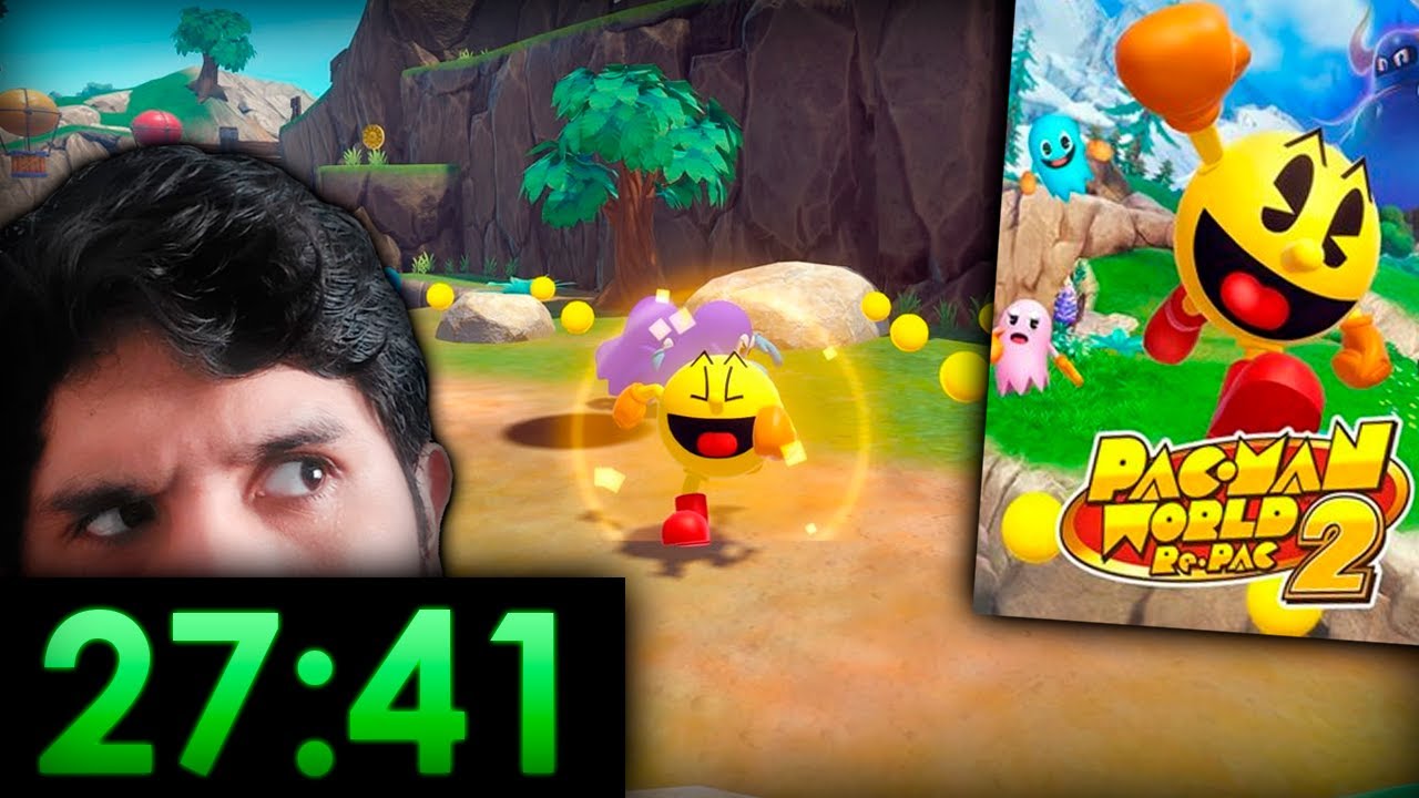 ASÍ ES el SPEEDRUN RÉCORD MUNDIAL de Pac Man World Re Pac 2 - YouTube