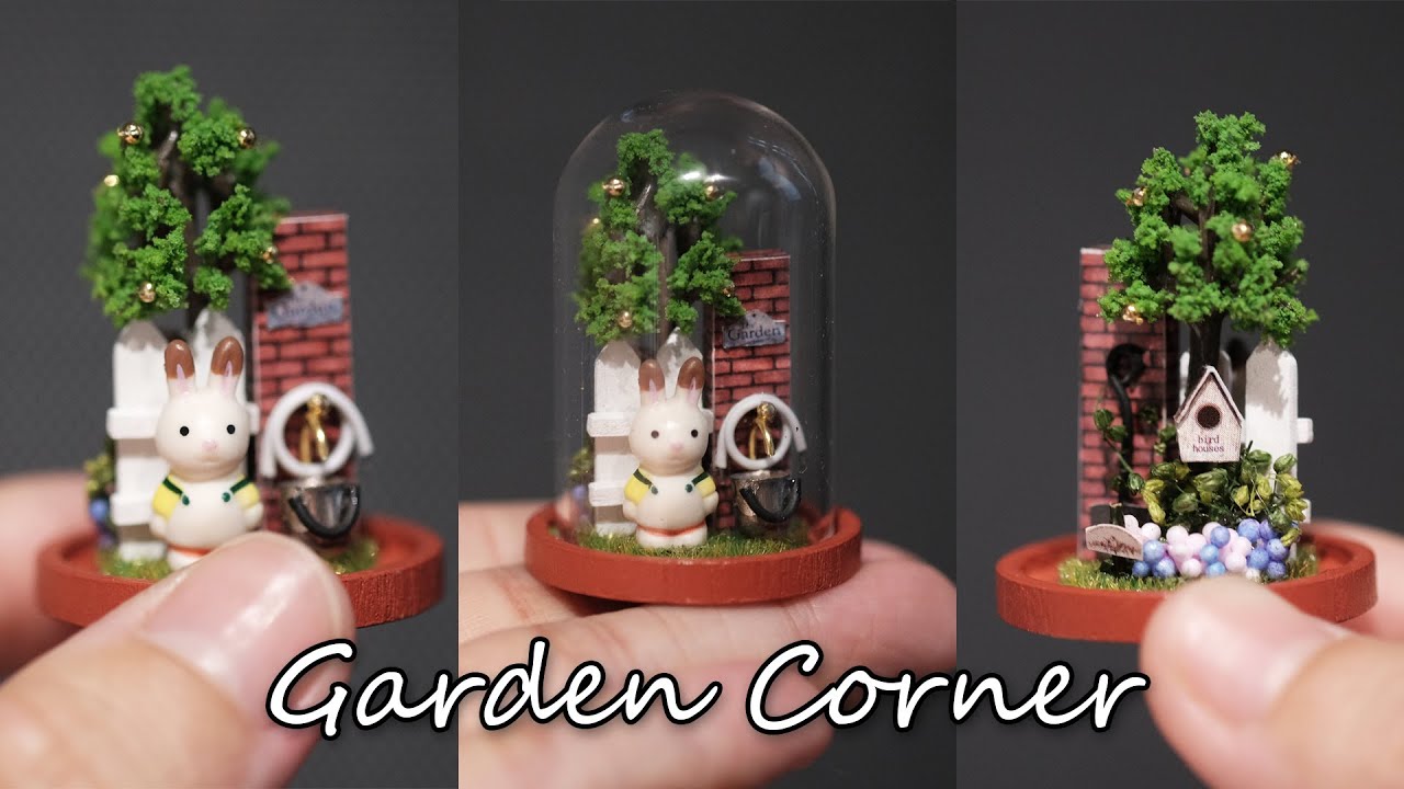 DIY Miniature Dollhouse Kit || Garden Corner - Miniature Scenes From ...