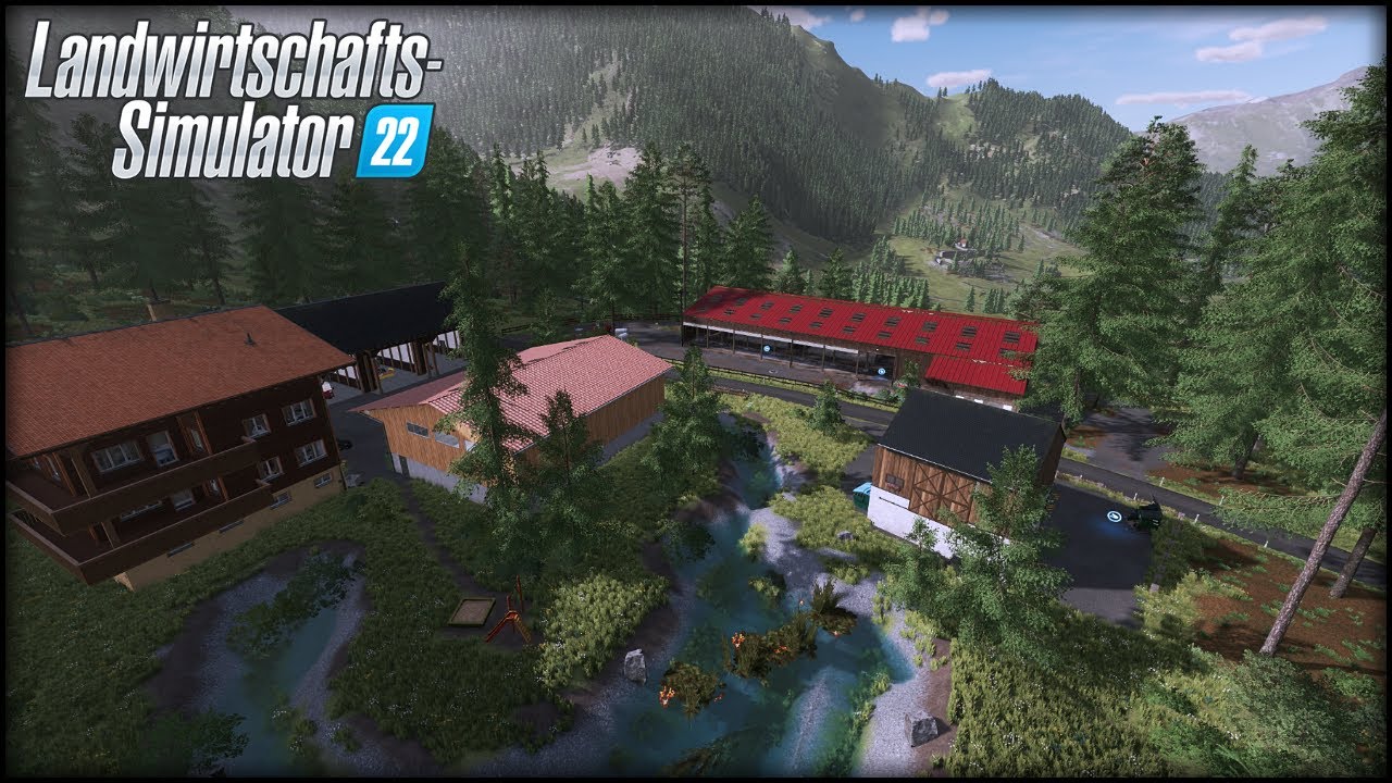LS22 Hof Vorstellung - Milchbetrieb in den Alpen / InGame Mapping - YouTube