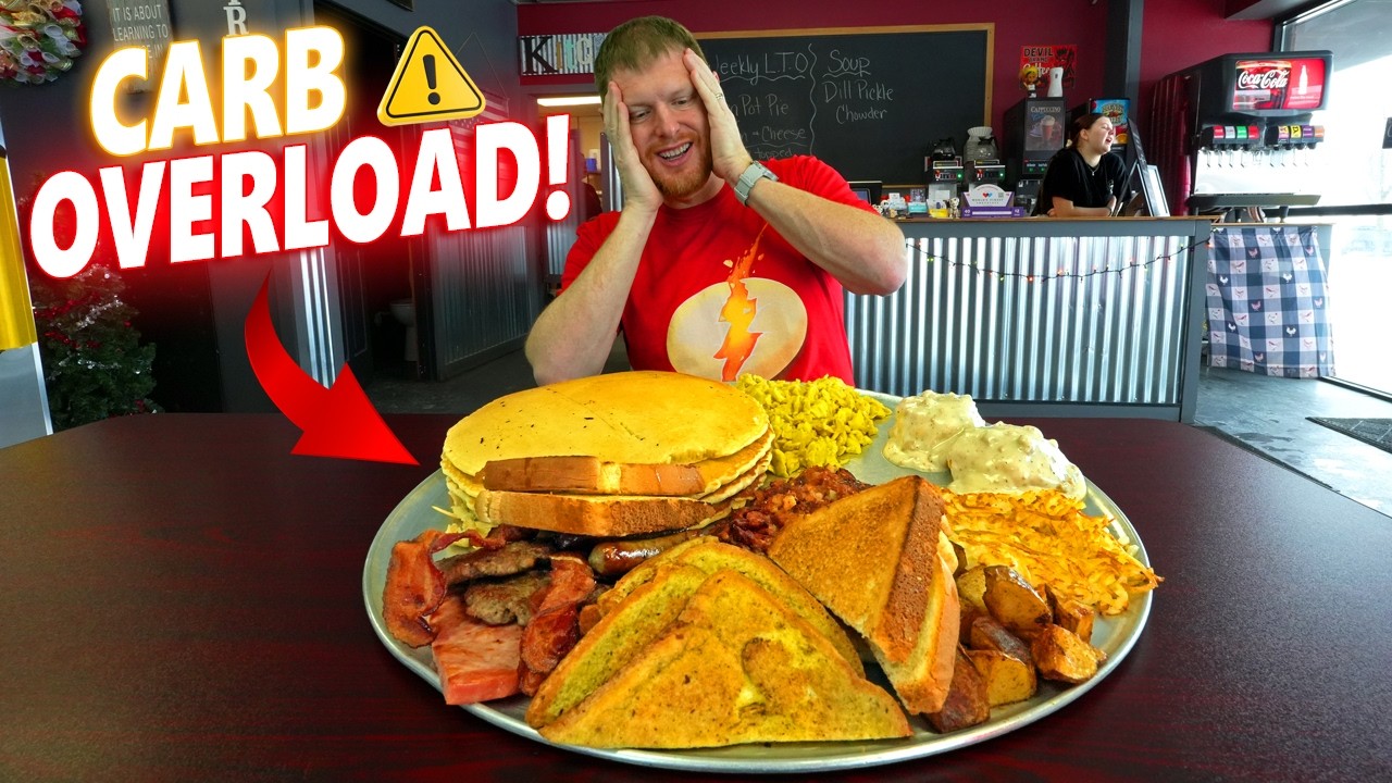 ATTEMPTING TO BREAK A RECORD EATING MICHIGAN'S BIGGEST BREAKFAST! - YouTube