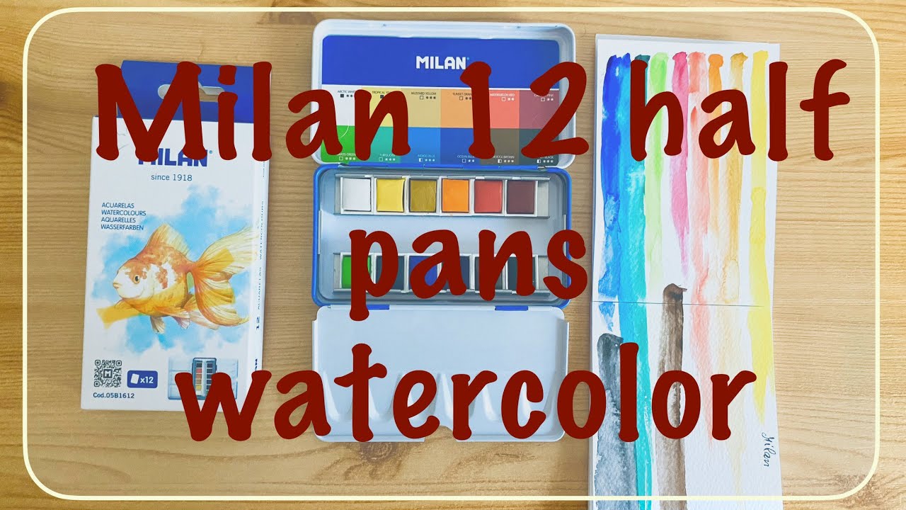 MILAN Travel Watercolor Set Swatching - YouTube