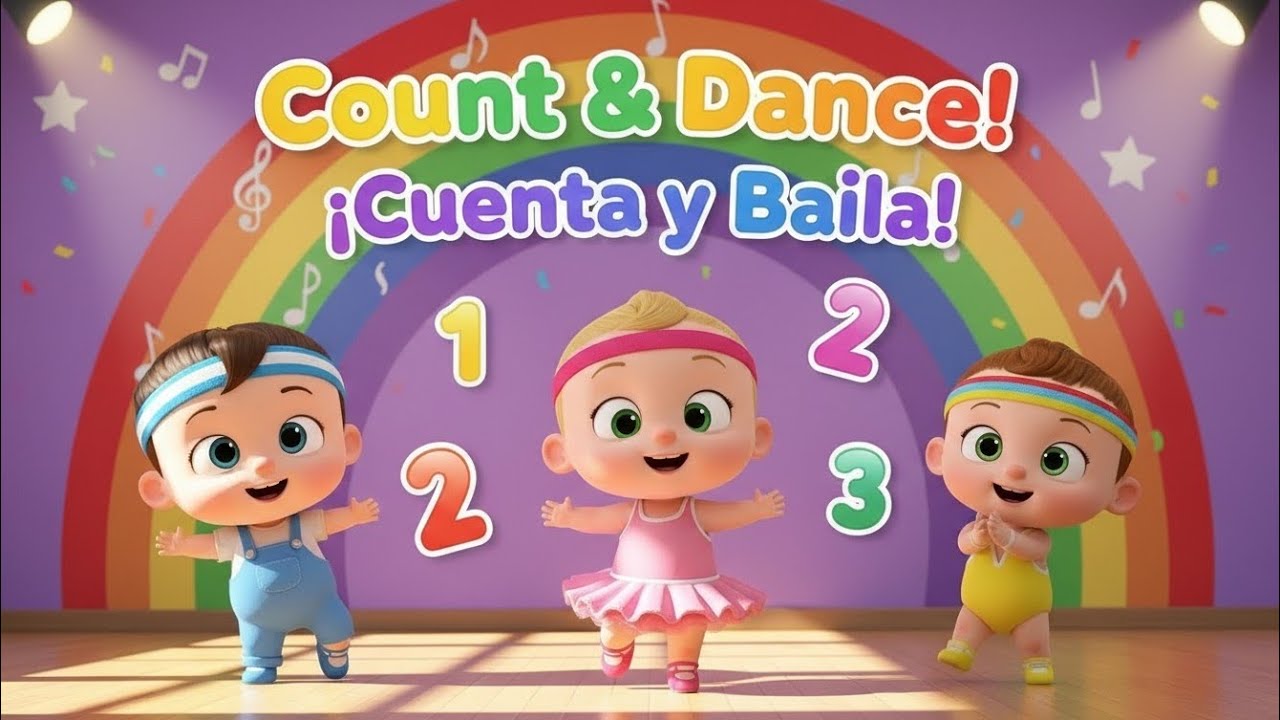 Learn to Count 1–10 in English & Spanish 🎵 Fun Kids Song & Dance! - YouTube