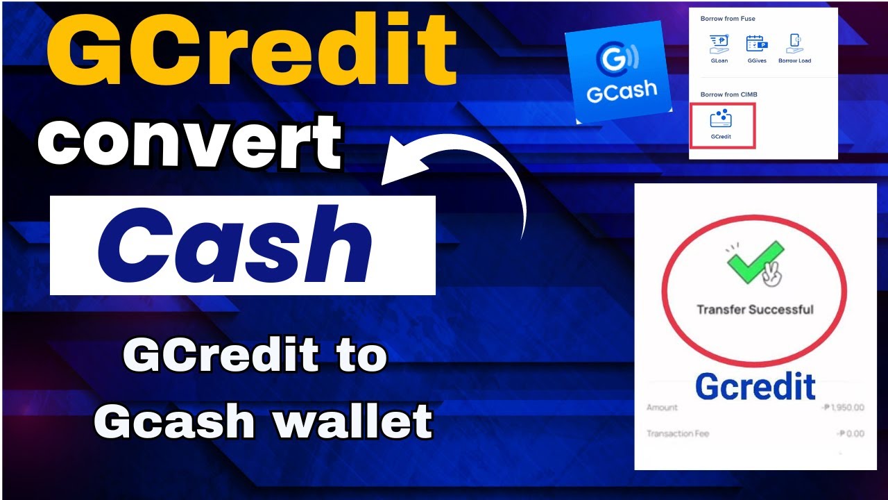 gcredit convert to cash | gcredit to gcash wallet - YouTube