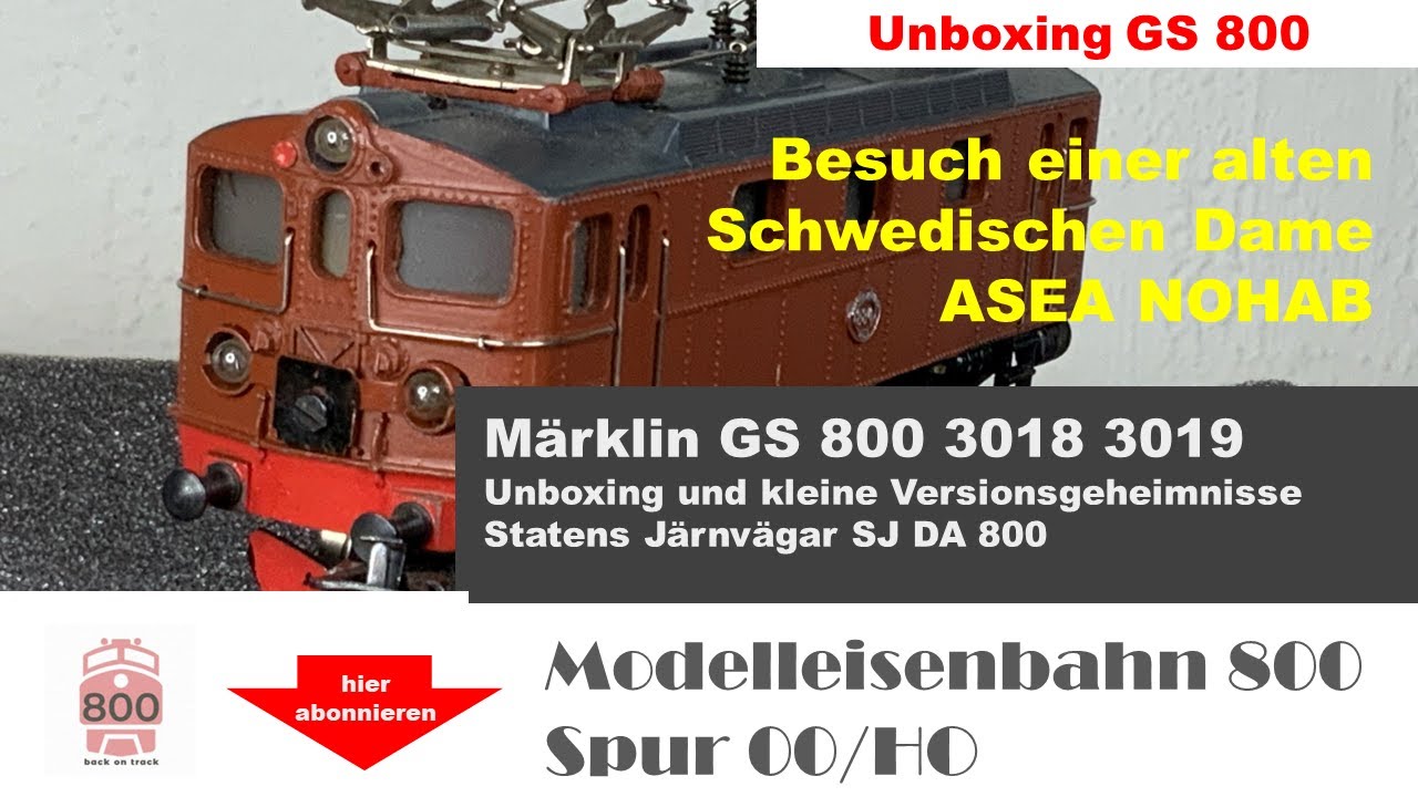 Unboxing Märklin GS 800 - 3018 - Besuch der alten schwedischen Dame ...