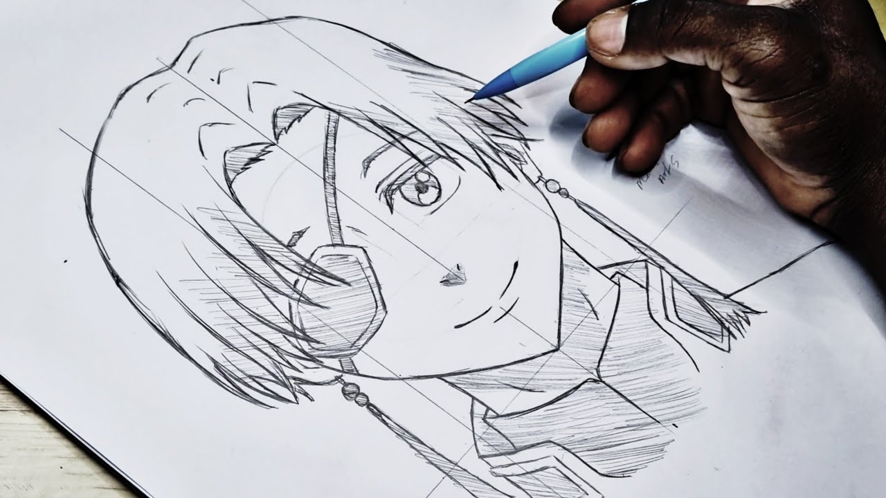 Easy anime drawing: How to draw an anime boy very easy tutorial for ...