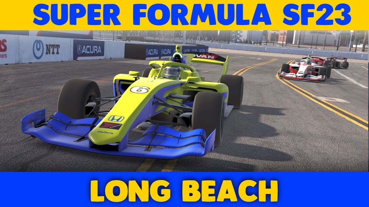 iRacing Super Formula SF23 at Long Beach | Season 1 2024 - YouTube