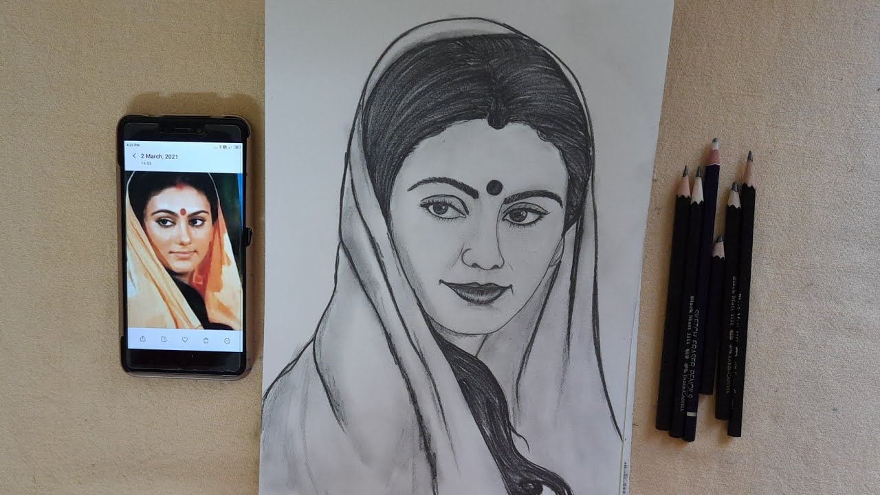How to draw Sita mata drawing.श्री राम सीता माता ड्रॉइंग। सीता माता ...
