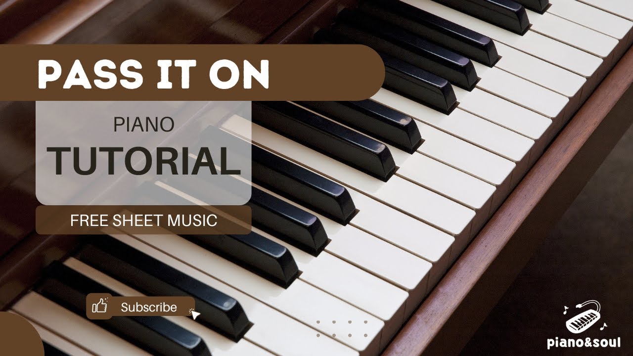 Pass it On - Free Piano Solo Arrangement (Check link in description box ...