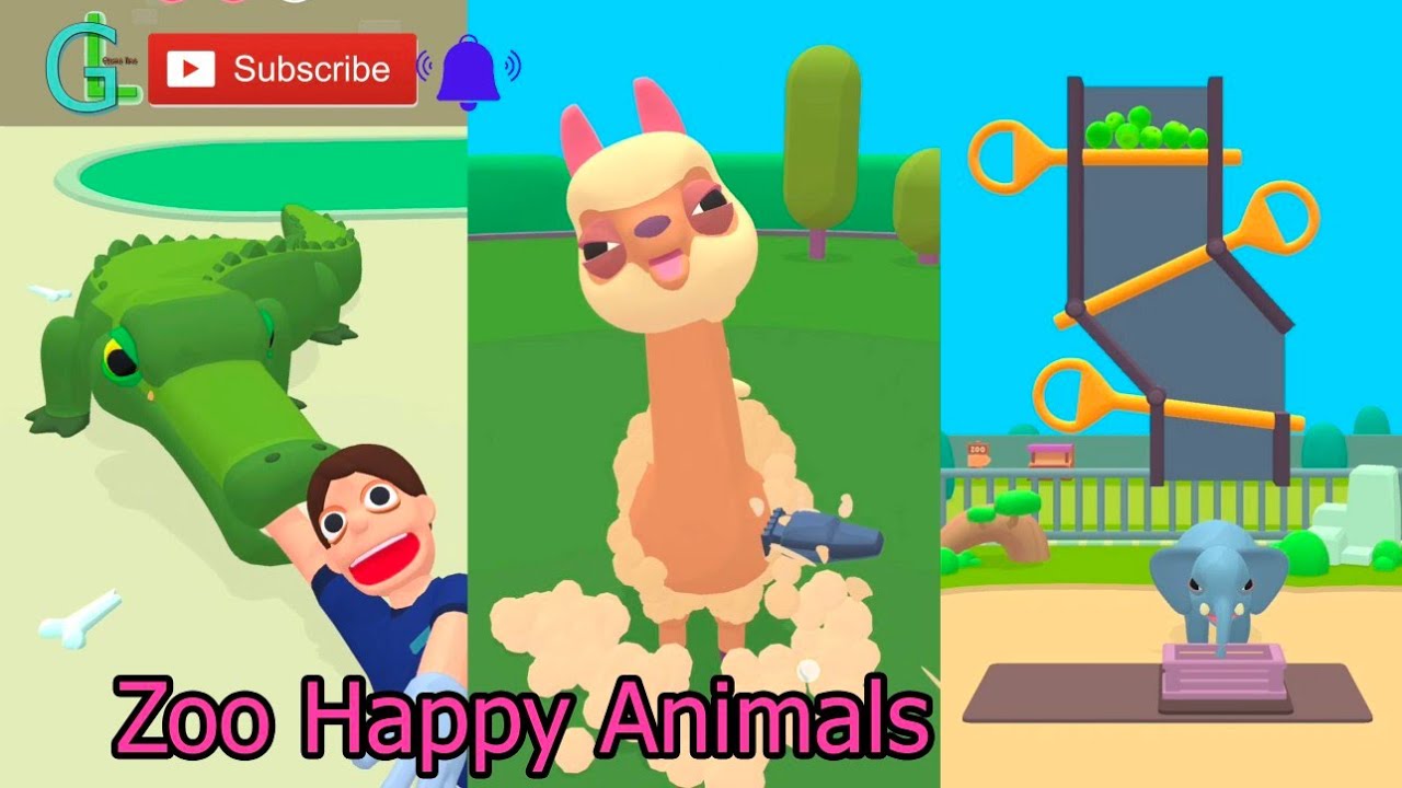 Zoo Happy Animals - Games Playing games on levels 1-10 ความสุขในสวน ...