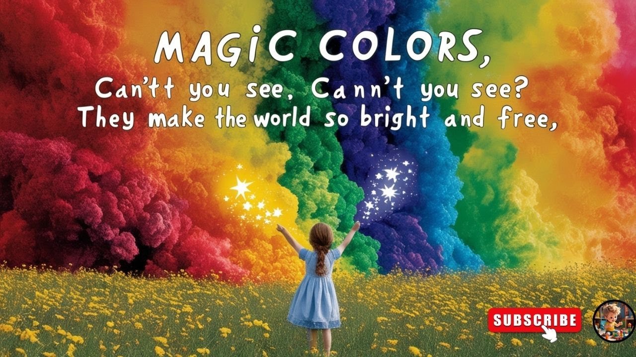 Magic Colors | A Fun Poem Song For Kids | Kids Song | Learn with Music ...