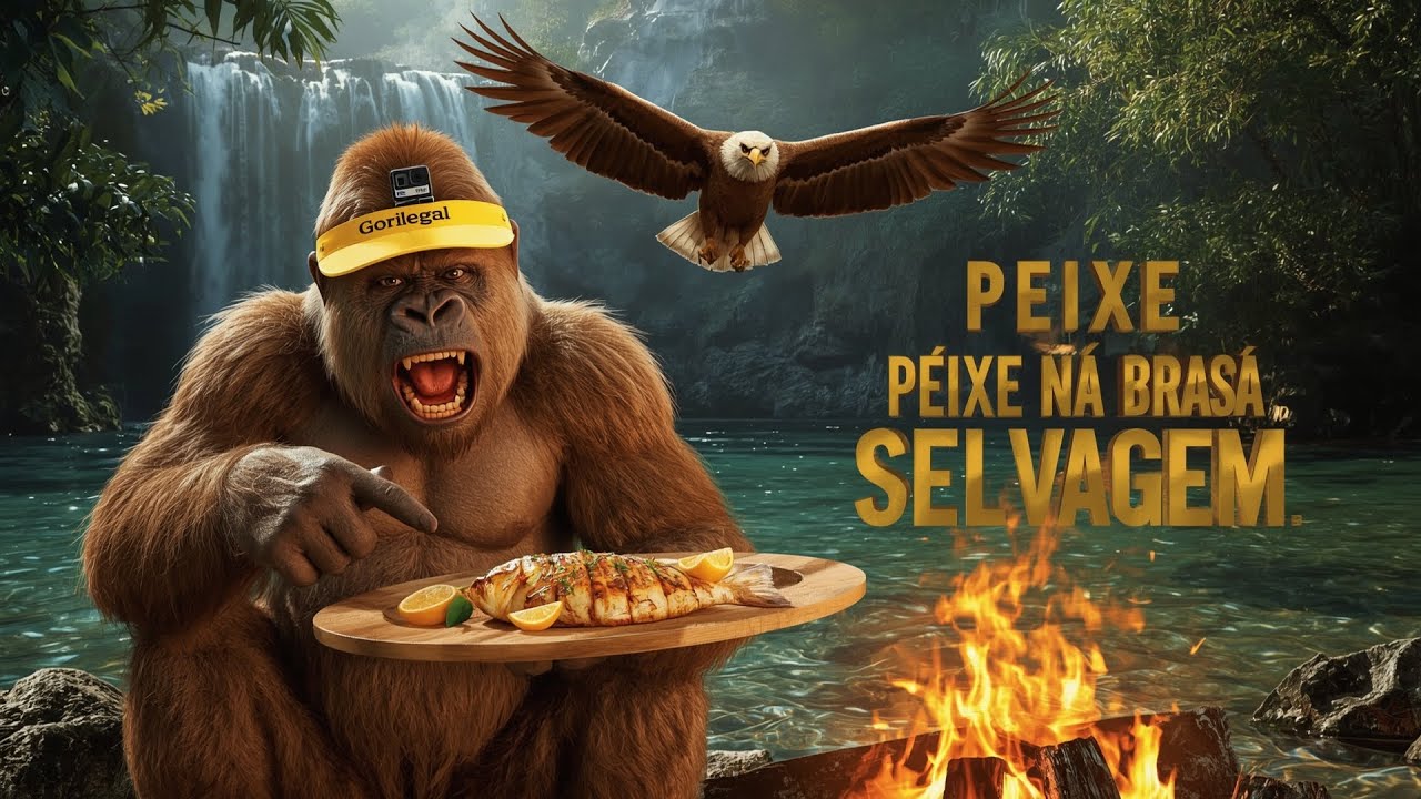 🔥 A Caçada Mais Selvagem da Floresta: Peixe na Brasa com a Valente! 🦅🐟 ...